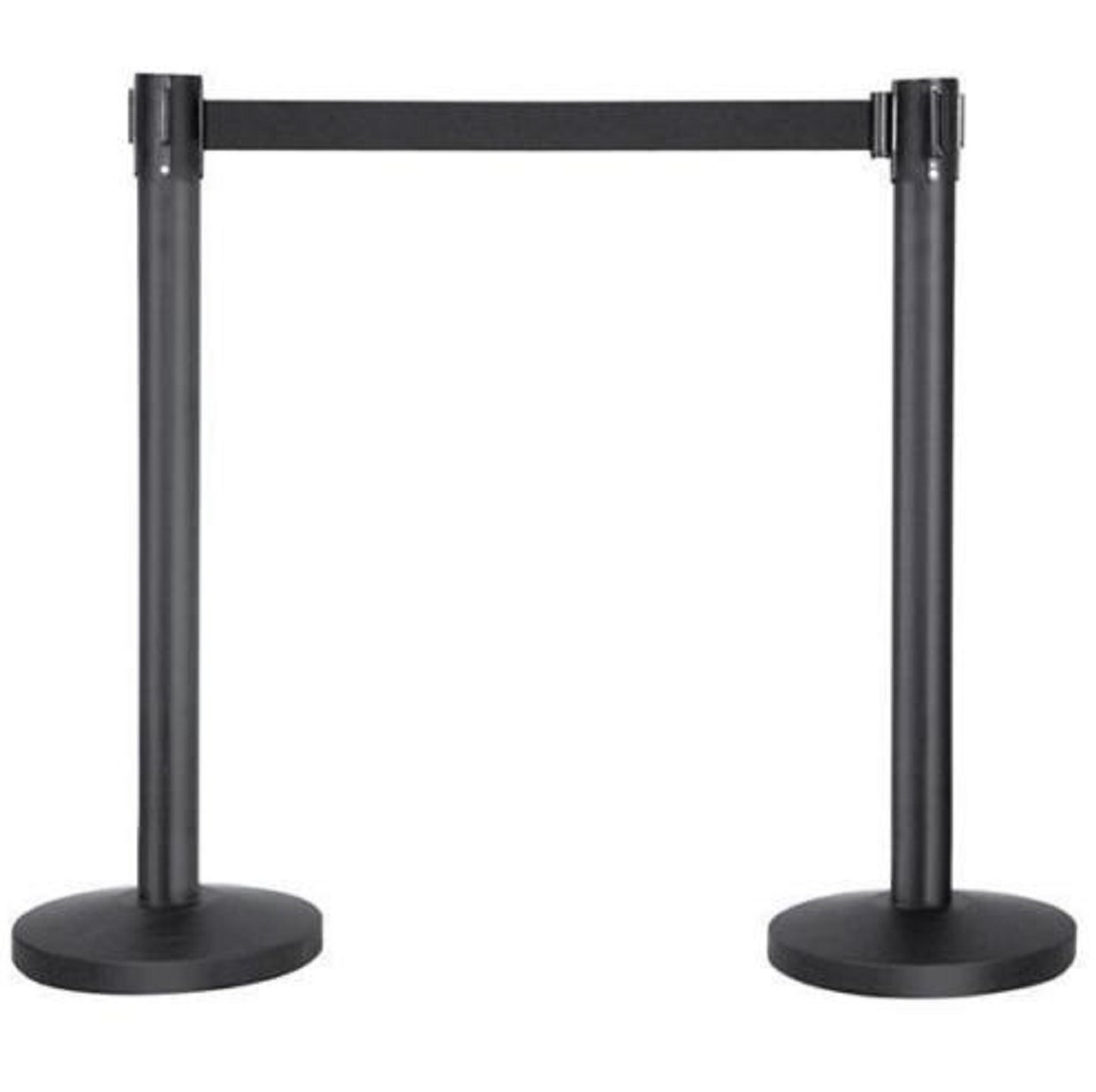 Amazon.com: 2 Black Extension Pole Cord With Retractable Belt Crowd ...