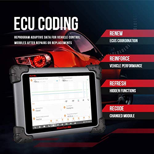 Autel Maxisys MS908CV Heavy Duty Diagnostic Scan Tool with J-2534 ECU ...