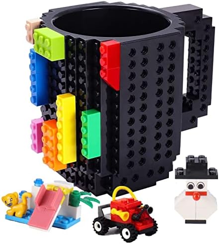POXIWIN Build-on Brick Coffee Mug,Creative DIY Building Blocks Cup with ...