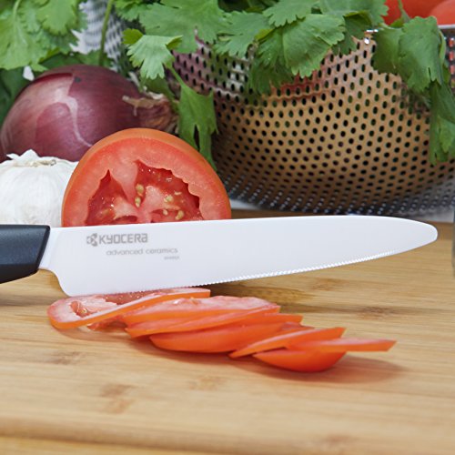 Kyocera Revolution Ceramic Kitchen Knife, 5-inch, White | Pricepulse