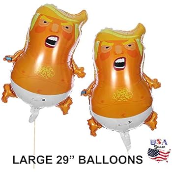 Amazon.com: orangebaby Trump Baby Balloon Blimp Helium Inflatable 30 ...
