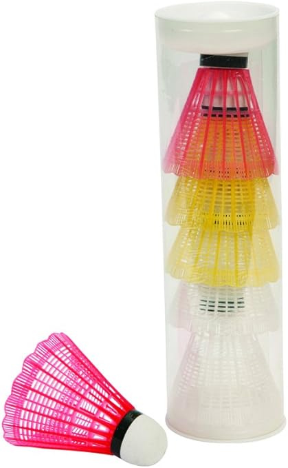 No Label - Badminton shuttles plastic 6 pieces: Amazon.co.uk: Sports ...