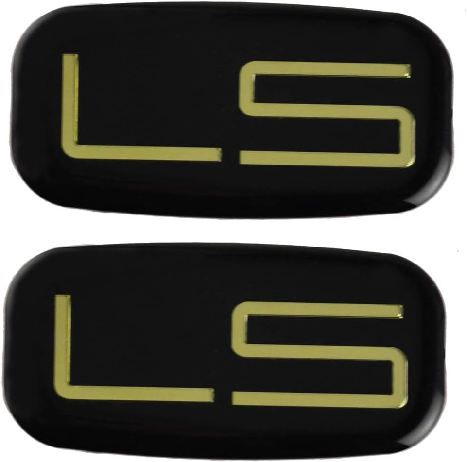 Amazon.com: 2pcs LS Emblem 3D Car Sticker Checkered Cab Replacement for ...