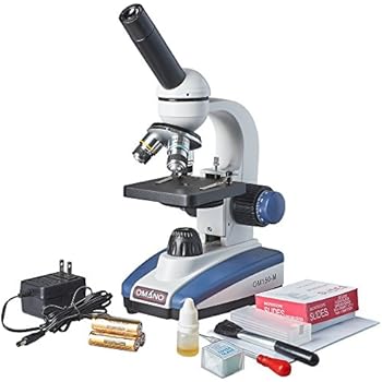 Amazon.com: Omano OM150-MK 40X-400X Premium Monocular Compound LED ...