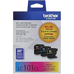 Amazon.com: Brother Printer LC101 4-Pack Ink Cartridge: Office Products