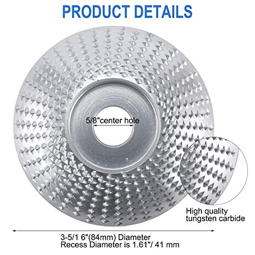 Tysun Wood Carving Disc with Wood Grinder Shaping Disc Wood Grinding ...