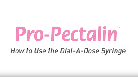Watch How to Use the Vetoquinol Pro-Pectalin Syringe on Amazon Live