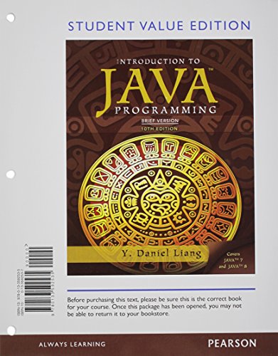 [PDF] Student Value Edition for Introduction to Java Programming, Brief ...