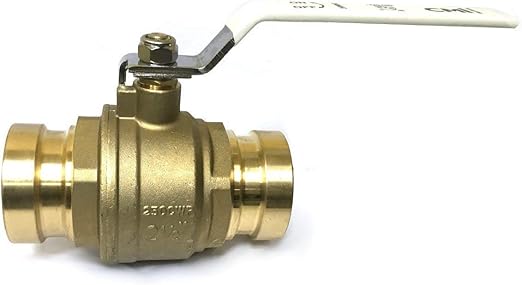 Amazon.com: Full Port Brass Press Ball Valve Lead Free 250 Working PSI ...