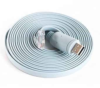 FTDI USB RS232 Serial COM port to RJ45 Male Console Cable Rollover ...