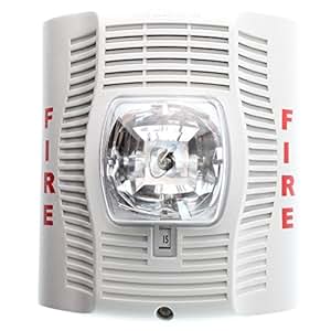 Amazon.com : System Sensor Spsw Wall Mount Speaker Strobe, Red Multi ...
