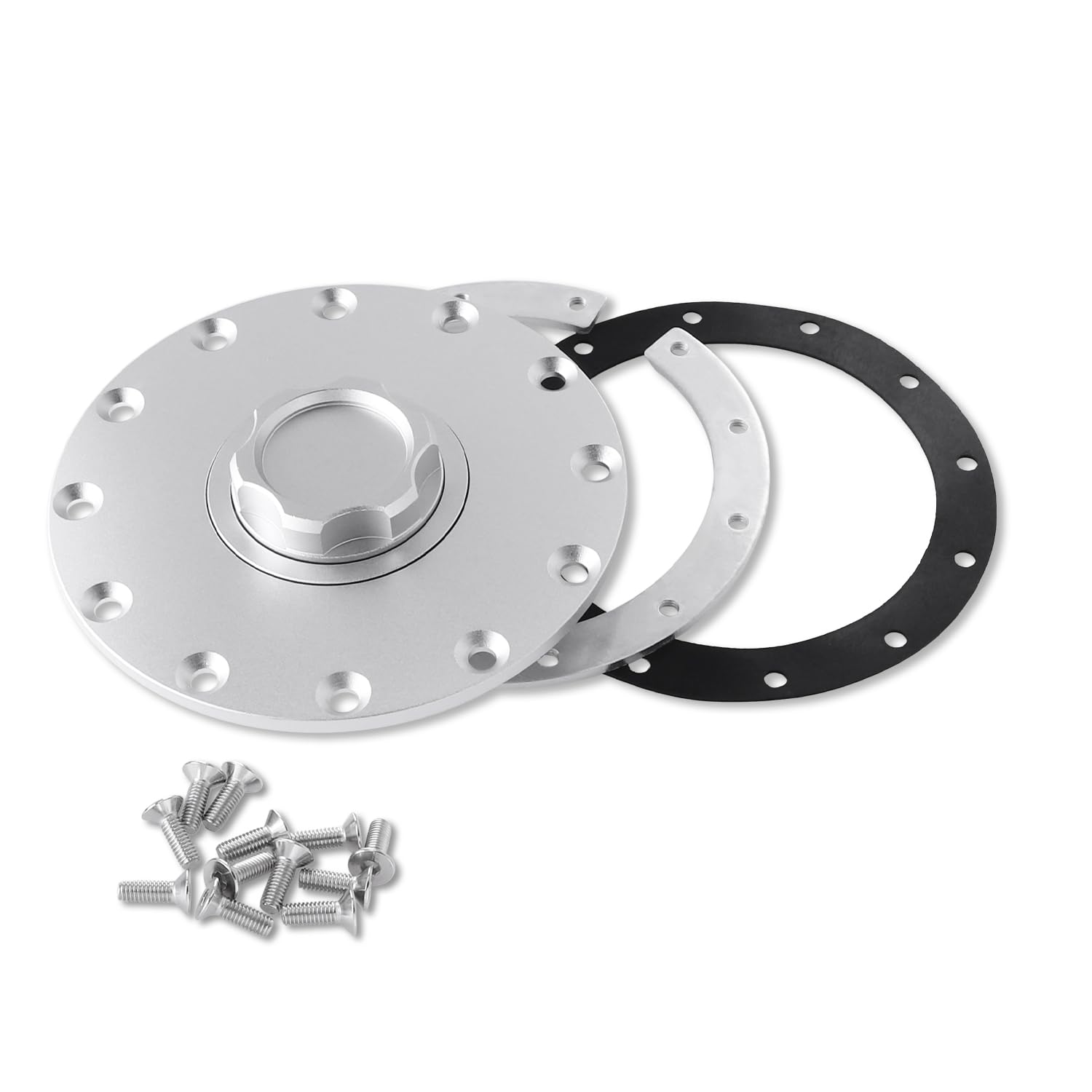 Billet Aluminum Fuel Cell Gas Cap,Easy Fill Oil Tank Cover With 12 ...