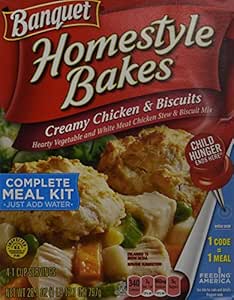 Amazon.com : Banquet, Homestyle Bakes, Creamy Chicken & Biscuits, 28 ...