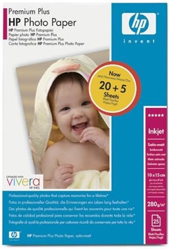 HP Premium Plus Photo Paper - Satin-matt photo paper - 100 x 150 mm ...