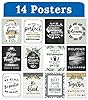 Carson Dellosa Modern Farmhouse 8.5" x 11" Motivational Poster Set, 12 ...