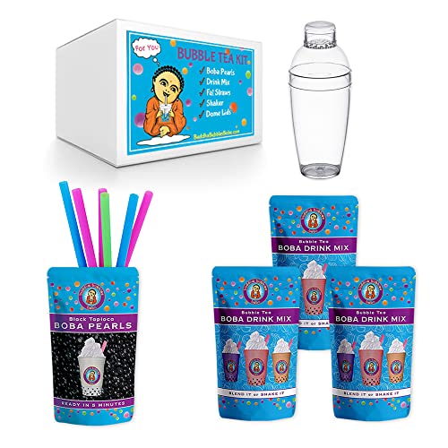 JUMBO Boba Bubble Tea Kit Makes 30+ Drinks DIY by Buddha Bubbles Boba ...
