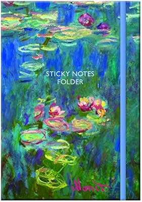 The Gifted Stationery Monet Design Sticky Notes and Lined Pad Folder ...