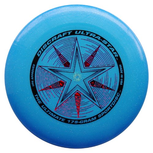 Discraft 175 gram Ultra Star Sport Disc, Blue Sparkle with Deluxe ...