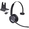 Amazon.com: Yealink WH64 Hybrid DECT& Bluetooth Wireless Headset, 492ft ...
