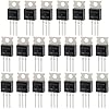 PAGOW 20Pcs IRFZ44N N-Channel MOSFET Transistor, 3-Pin International Rectifier Power 49A & 55V ...