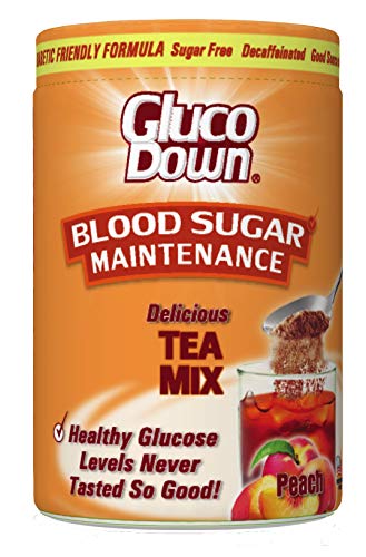 GlucoDown, Diabetic Friendly Formula Tea Mix, Delicious Peach | Pricepulse