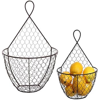 Amazon.com : Ohio Wholesale Chicken Wire Wall Basket, from our Everyday ...