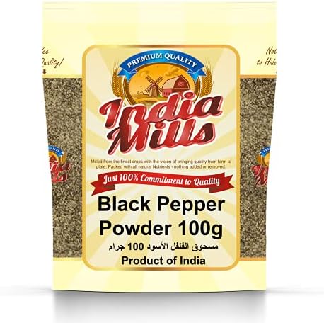 India Mills Black Pepper Powder, 100 gm price in UAE | Amazon UAE | kanbkam