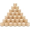 Amazon.com: Unfinished Wood Cubes 3 inch, Pack of 25 Large Wooden Cubes ...