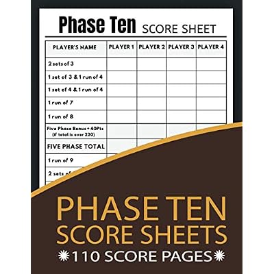 Phase Ten Score Sheets: Perfect Score Sheet Record Kosovo | Ubuy