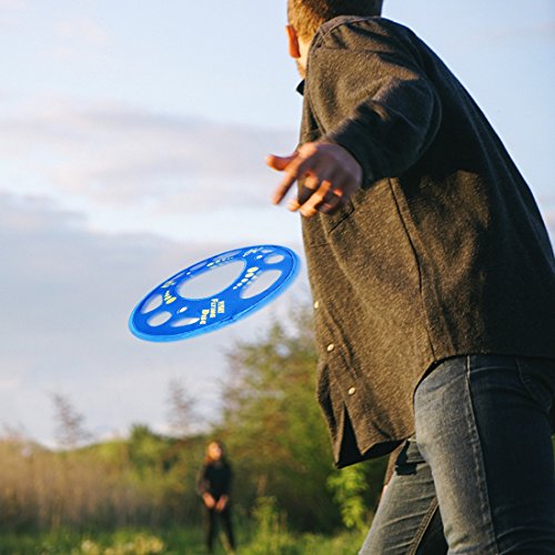FLYDAY Flying Disc with LED Lights Flying Ring Easy to Catch 27 Inch ...