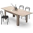 Amazon.com: Mobili Fiver, Easy, Extendable Dining Table, Oak, Laminate ...