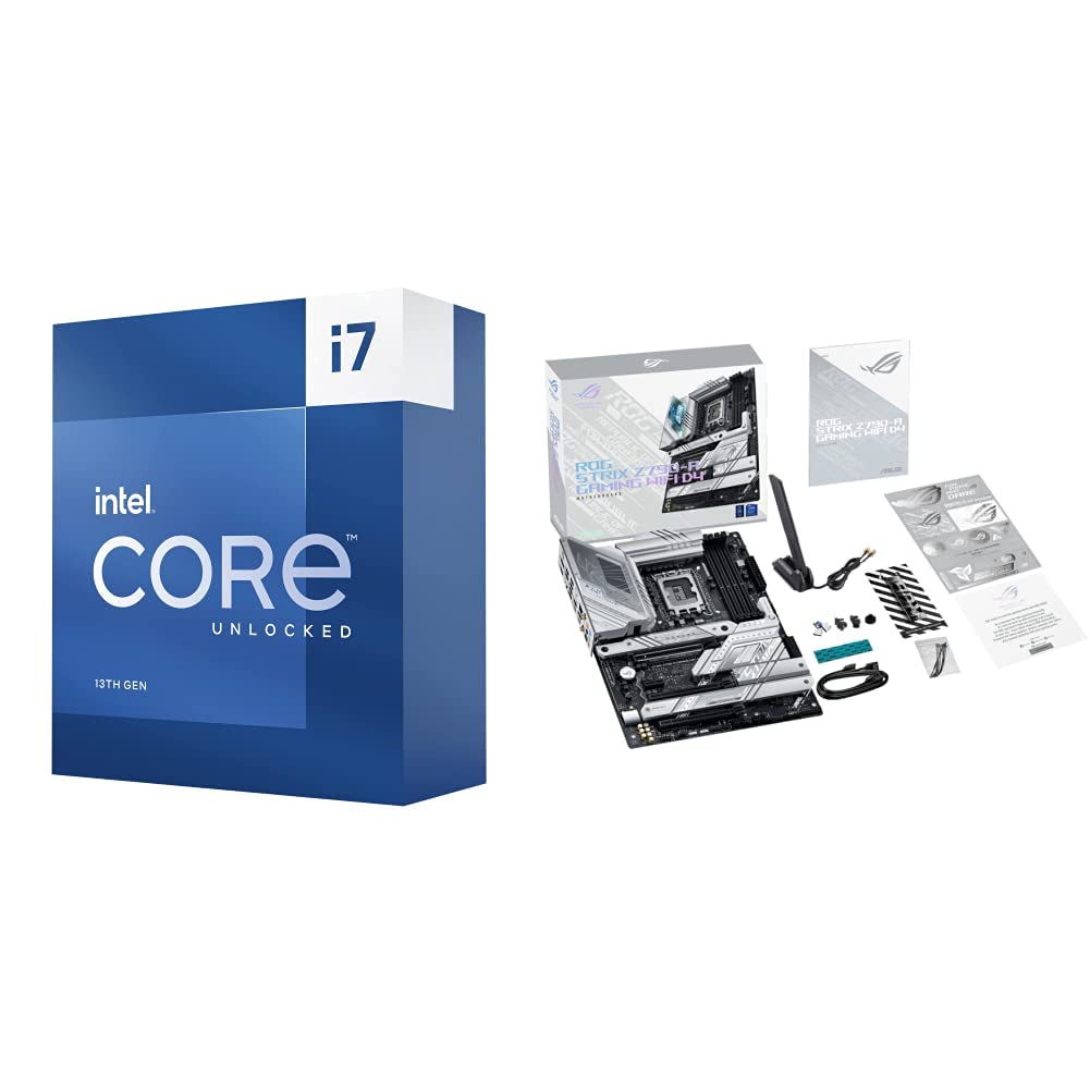 Mua Intel Core i7-13700K Desktop Processor & ASUS ROG Strix Z790-A Gaming WiFi D4 LGA1700(Intel ...