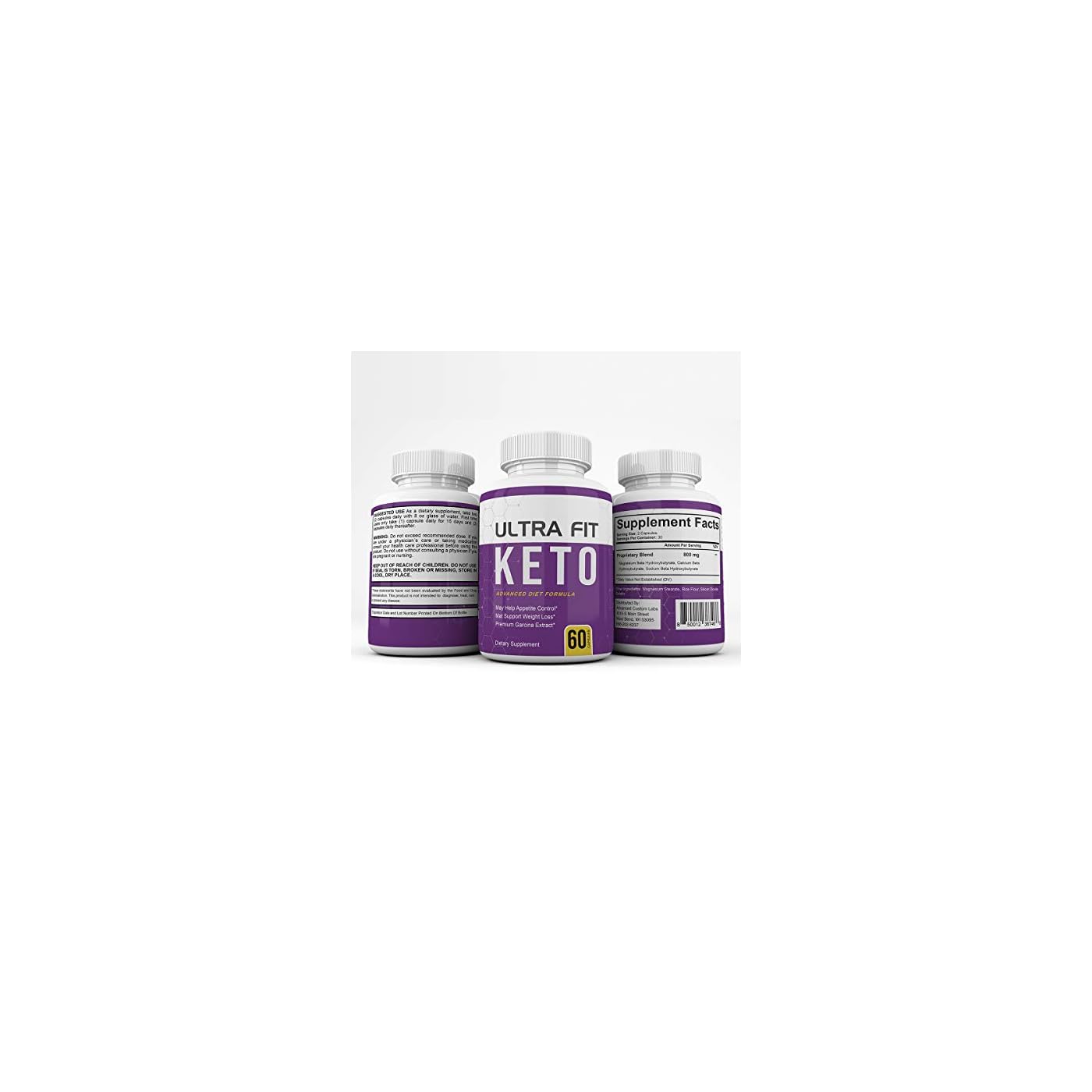 Ultra Fit Keto - Advanced Diet Formula - 60 Capsules - 30 Day Supply ...
