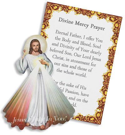 Divine Mercy Laminated Cards