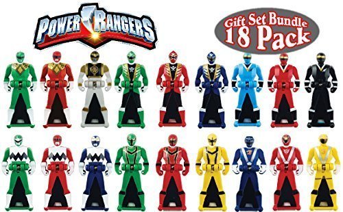 Bandai Power Rangers Minifigure Key Gift Set Bundle - 18 Pack (6 Sets ...