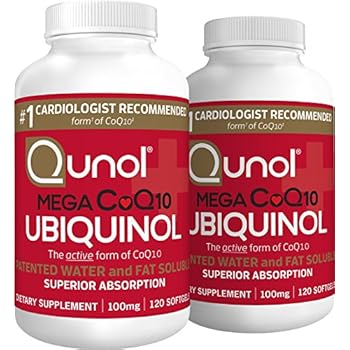 Amazon.com: Qunol Mega Ubiquinol CoQ10 100mg, Superior Absorption ...