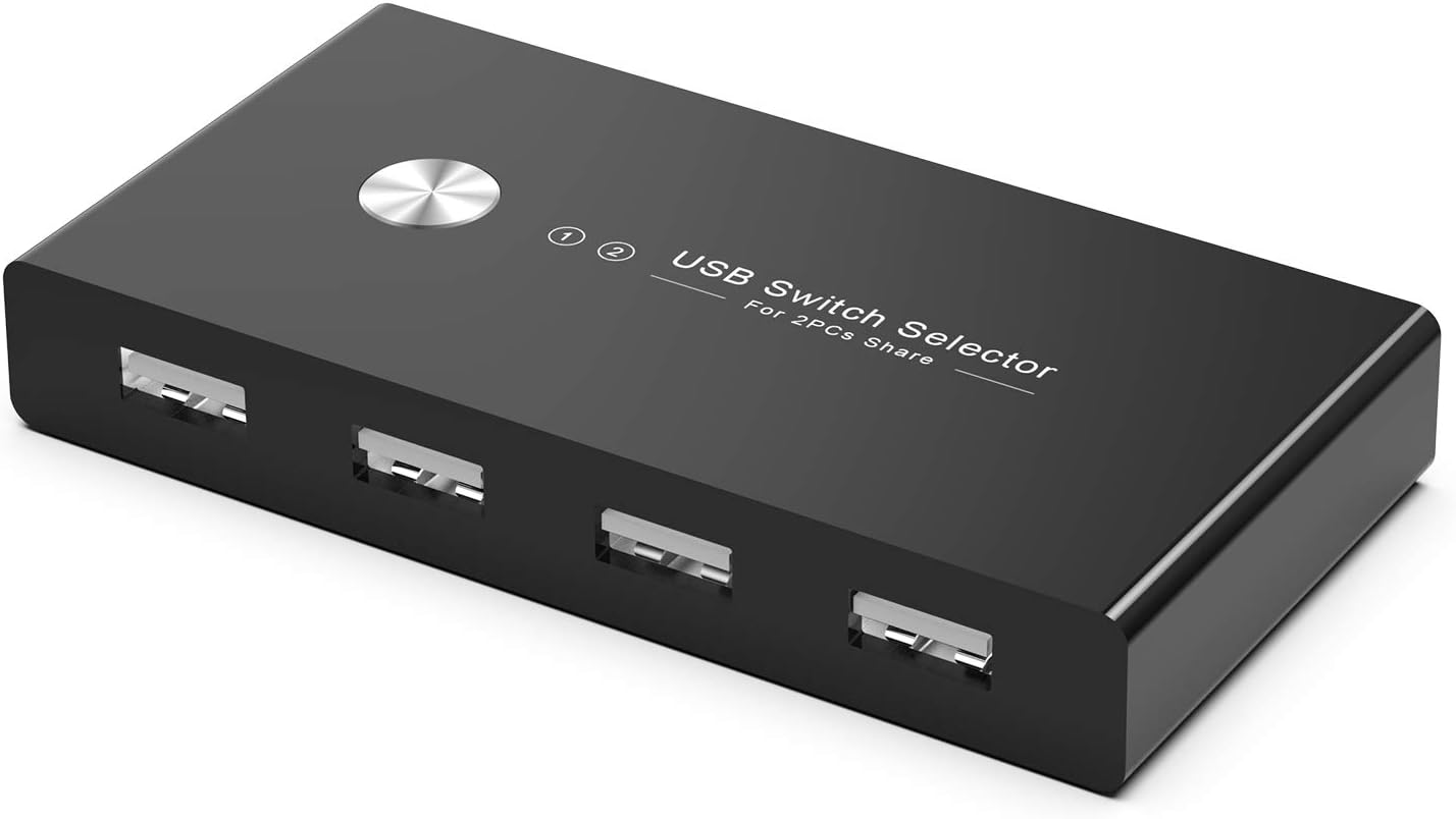 USB Switch Selector,USB 2.0 KVM Switcher for 2 PC: Amazon.co.uk ...