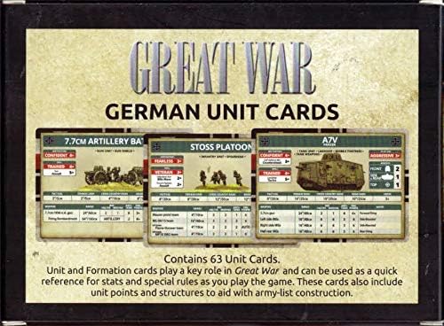 Games Flames of War The Great War American Unit Cards FOW GUS901 ...