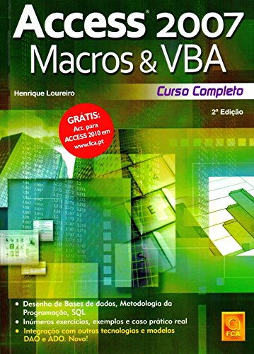 Access 2007 Macros & VBA. Curso Completo PDF Henrique Loureiro