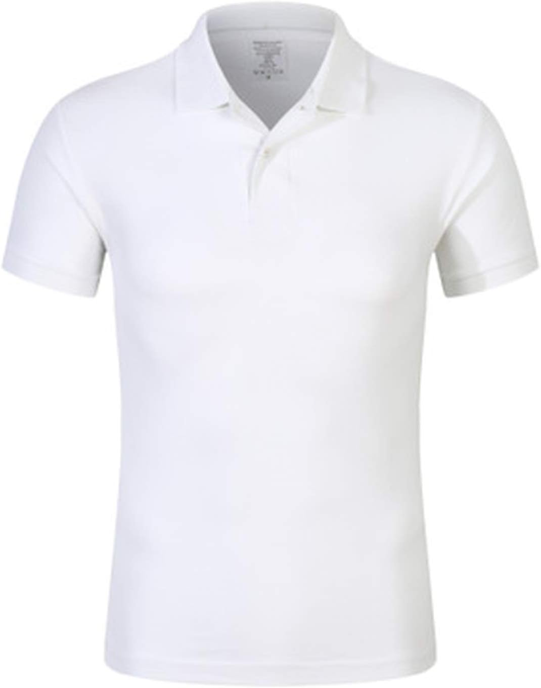 VGDFF3F - Polo de Manga Corta de algodón para Hombre, Transpirable ...