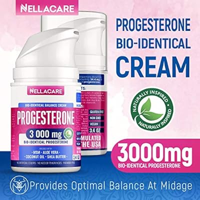 Progesterone Cream (Bioidentical) for Menopause Relief 3000 mg