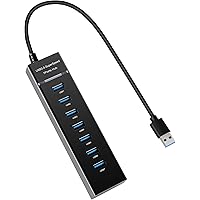 Amazon.com: USB Hub3.0, YaimhSound 7-Port USB Extender, USB 3.0, 2.0 ...