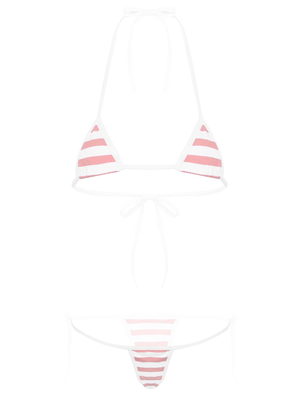 Mua Women's Cute Student Mini Bikini Micro Tiny Swimsuit Lingerie Set ...