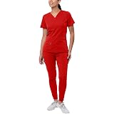 Amazon.com: Adar Pro Scrubs for Women - Elevated V-Neck Scrub Top ...