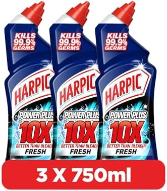 سعر Harpic Power Plus Toilet Cleaner, 10X Better Than Bleach, Kills 99.9% Germs, Fresh Fragrance ...