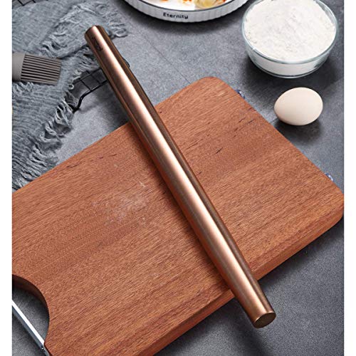 Berglander Rose Gold Rolling Pin, 16.7 Inches Stainless Steel Matte ...