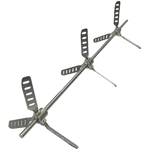 Cosmostar Stainless Steel Mixing Expandable Blade 55 Gallon Paint Mixer ...