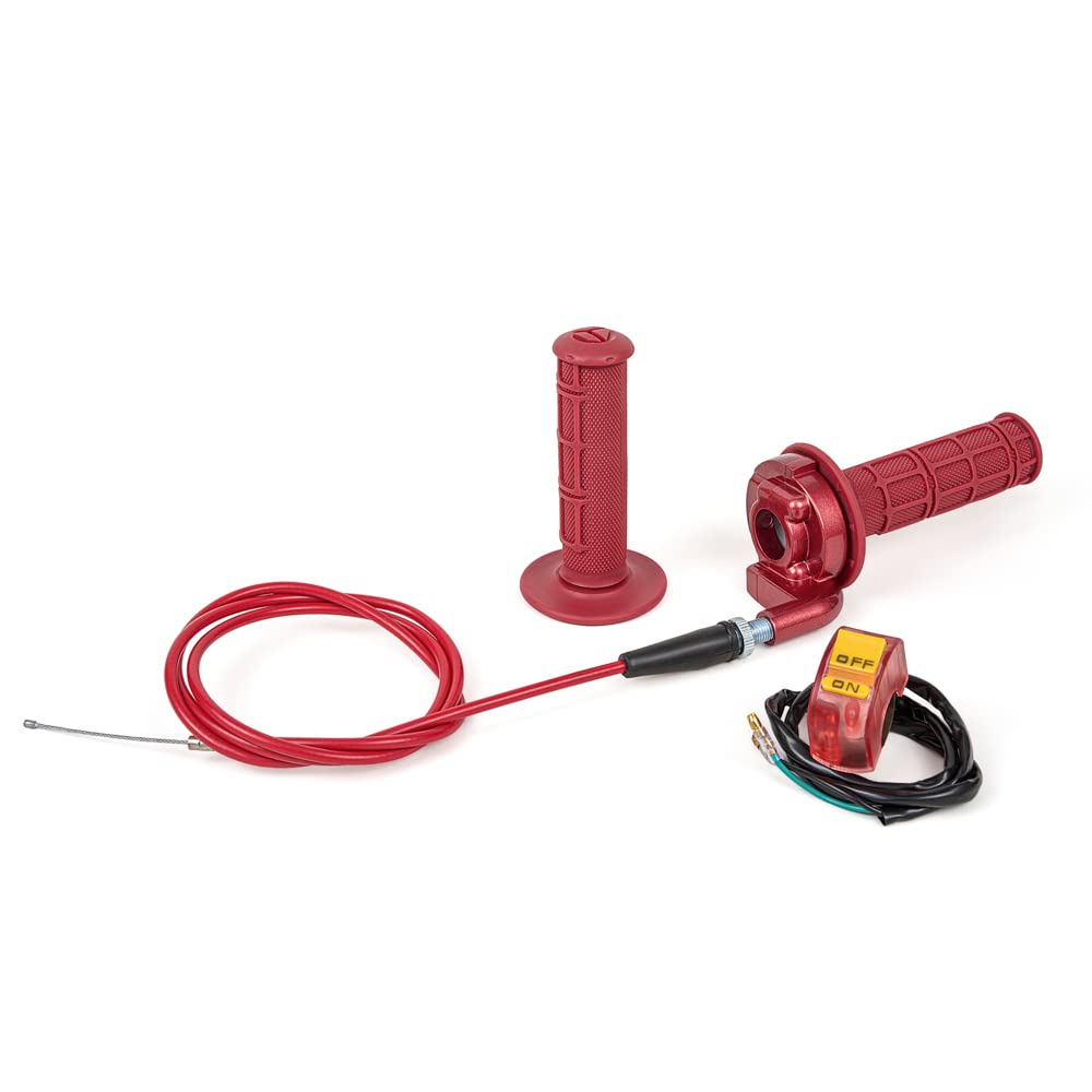 PUCKY New 7/8" 22mm Twist Throttle Accelerator Handle Grips and Cable ...