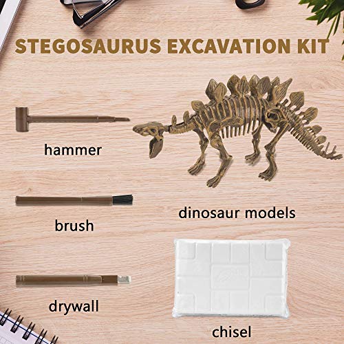 VIBIRIT Dig Up Dinosaurs Skeleton Set,Dinosaur Digging Fossil Kit Model ...