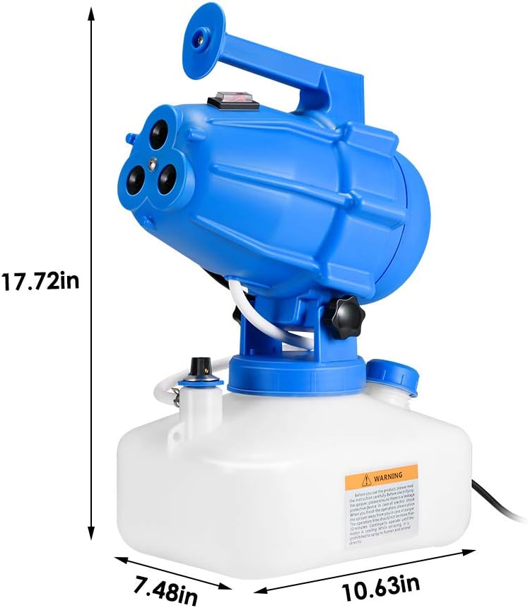 KKTECT 5L Electric ULV Sprayer, Portable 5L Electric ULV Fogger Fogger ...